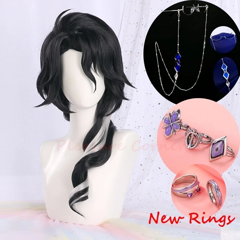 Game Genshin Impact Fatui Cosplay Pantalone Cosplay Wig Regrator ...