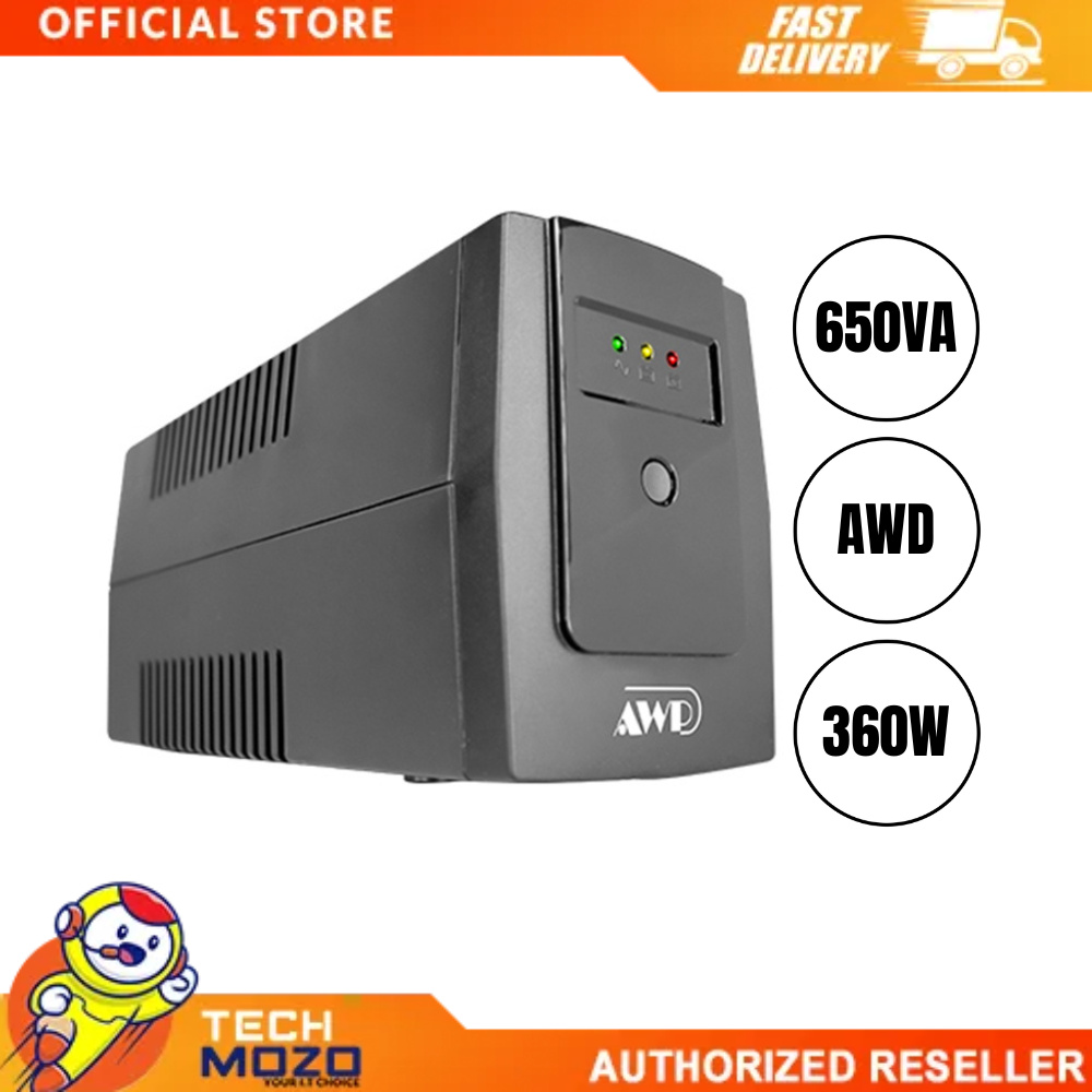 2024 AWP WISE AIDE 650VA360W UPS WITH AVR 4SOCKET | Shopee Philippines