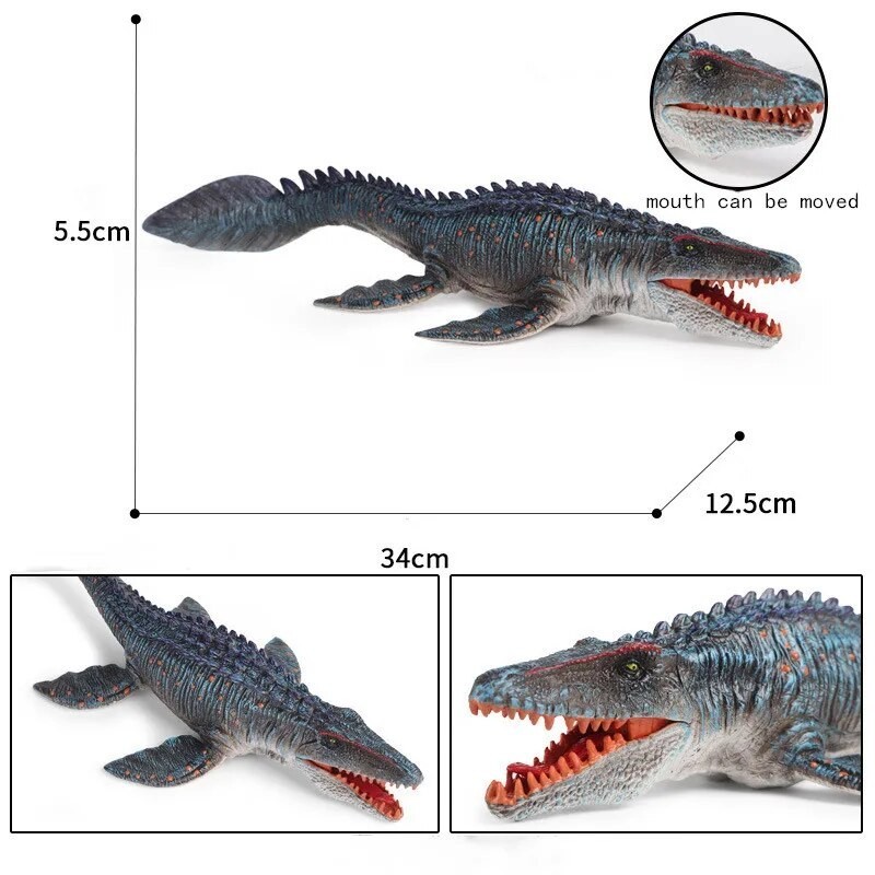 Dinosaur Model Realistic Figures Lifelike Mosasaurus Dinosaur Model Toy ...