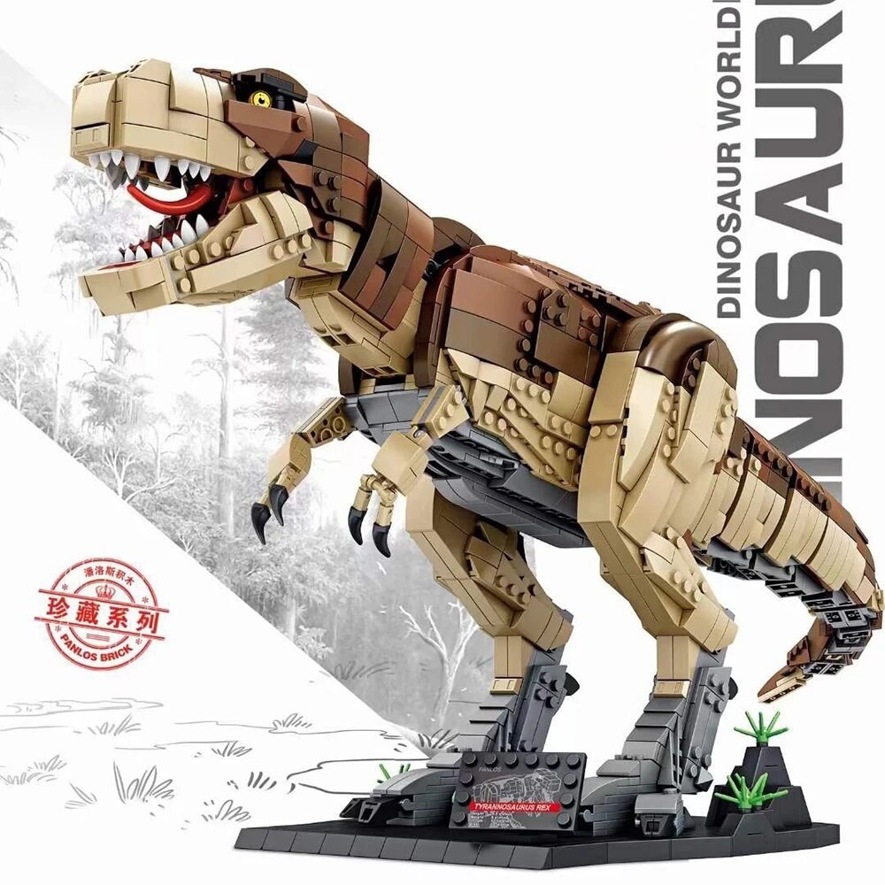 Jurassic Dinosaurs Bricks Tyrannosaurus Rex Building Blocks Mosasaurus ...