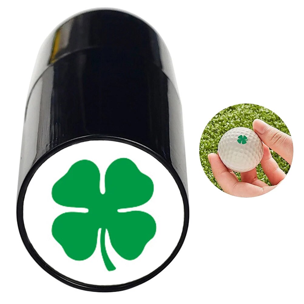 1PC Golf Ball Clover Stamp Green Ink Golf Ball Stamper Golf Ball Marker ...