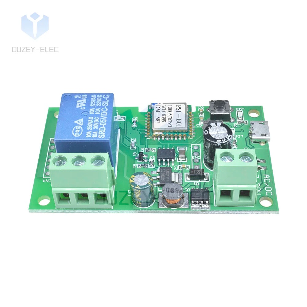 ☾WiFi Wireless Smart Switch Relay Module 1Way for eWeLink APP Smart ...