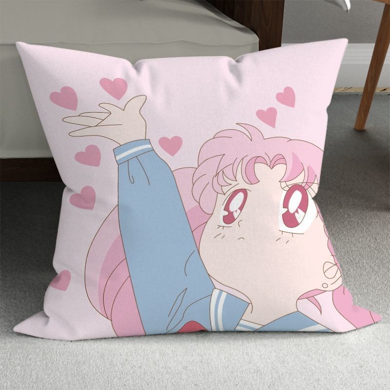 Sailor Moon Pillow Cushion Pink Cute Water Ice Moon Hare Anime ...