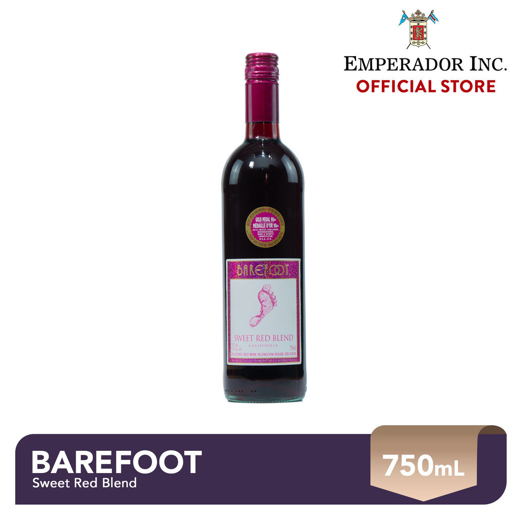 Barefoot Sweet Red Blend Red Wine 750ml | Shopee Philippines