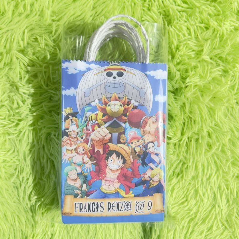 One Piece Strawhat Crew Customize Lootbag with free name sold per 10pcs ...