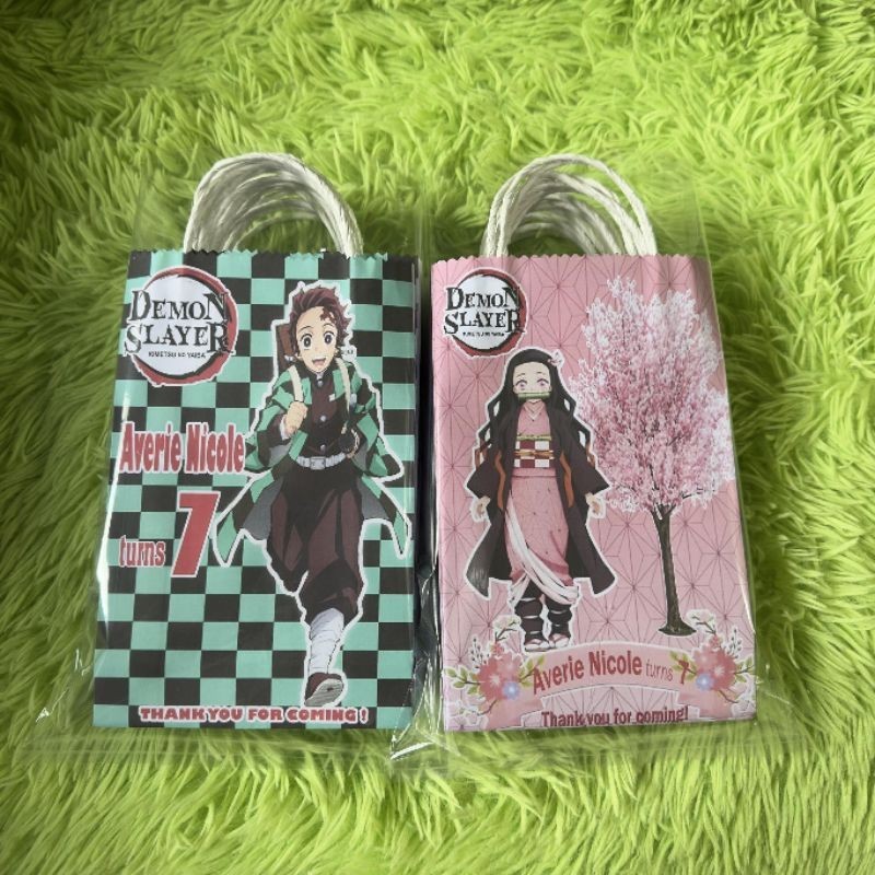 Demon Slayer Assorted free Customize Lootbag sold per 10pcs | Shopee ...