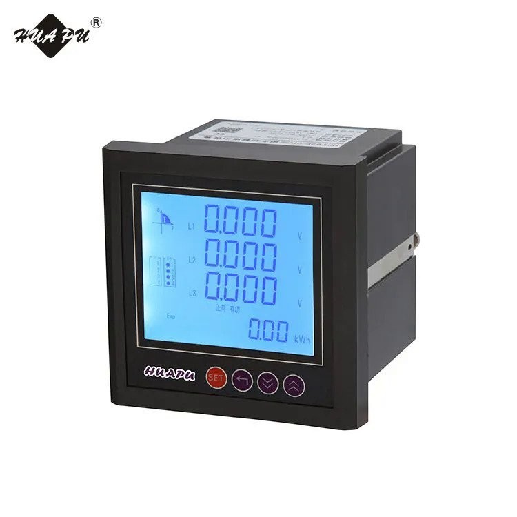 96*96mm LCD multifunction digital panel meter 3-phase RS485 electrical meter CUH2 | Shopee ...