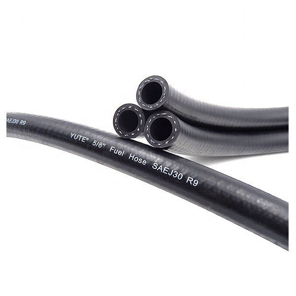 SAE J30R9 Braided Rubber Hose Oil Resistant FKM ECO Fuel Hose for ...