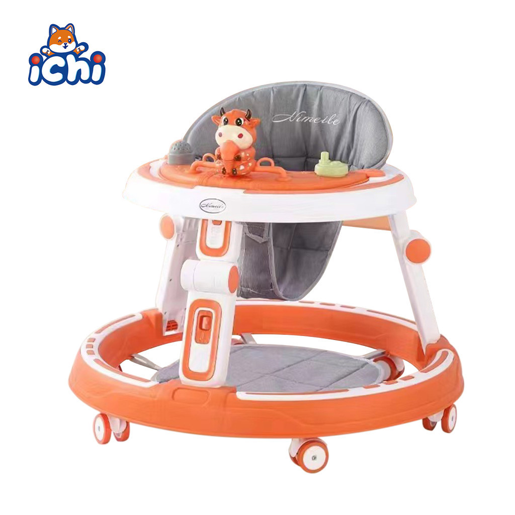 ichi baby walker with music and adjustable height prevent o-shaped legs ...