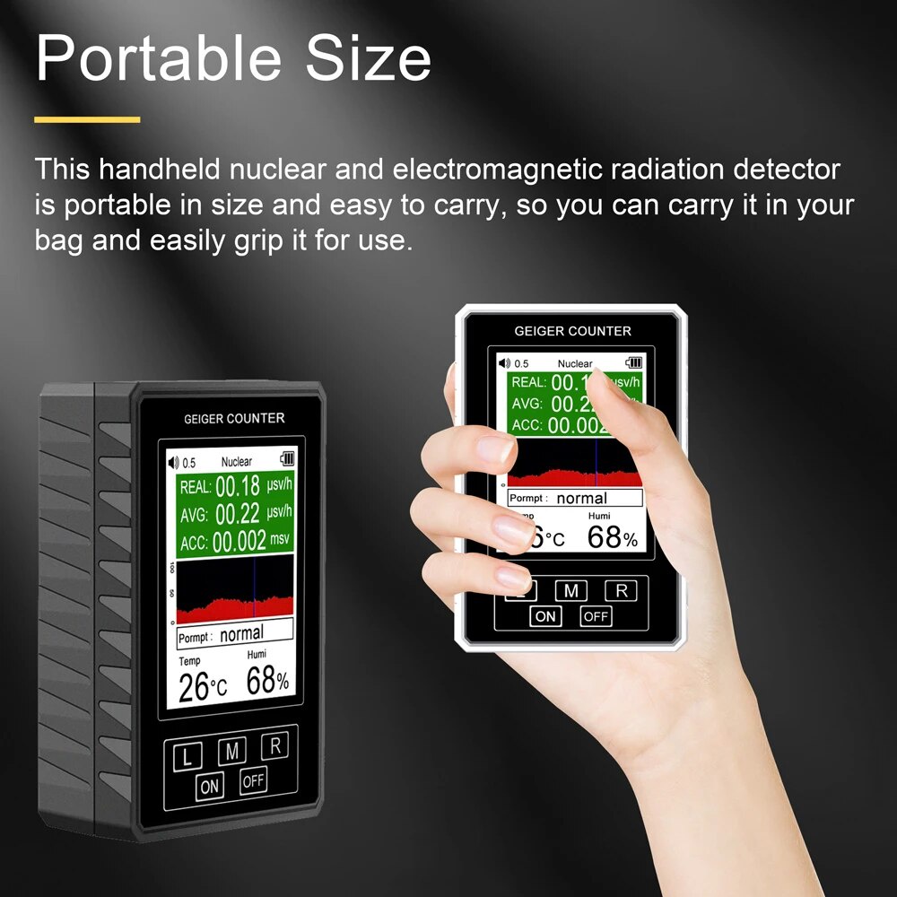 Handheld Portable Geiger counter Nuclear Radiation Detector X-ray Beta ...