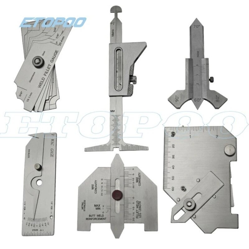 ☽Welding Gauge Weld Inspection Gage Weld Seam Bead/Fillet/Crown Test ...