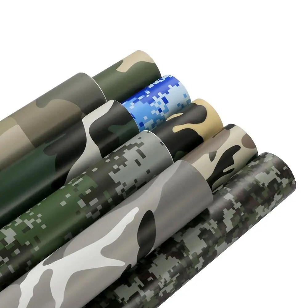 ☭Car Stickers For Wrapping Self-adhesive Gun Wrap Digital Woodland ...