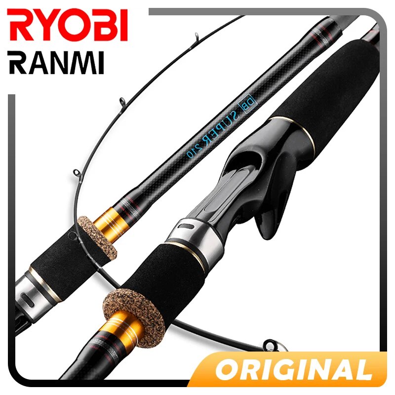 ☸RYOBI RANMI DB SUPER Portable Fishing Rod 4 Sections 2.1m M Ultralight ...