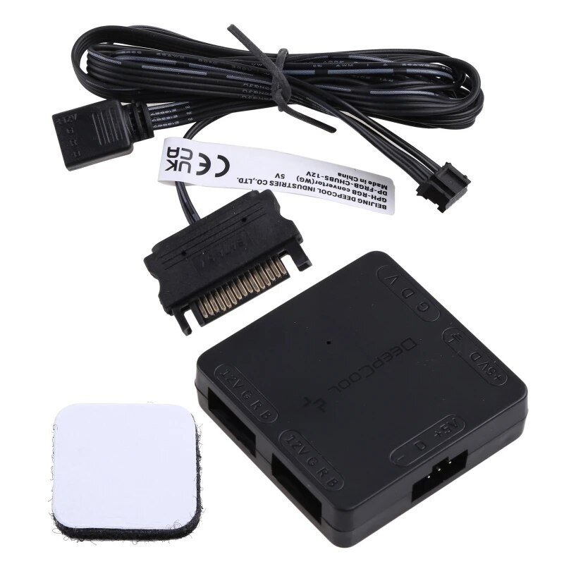 ☹5V 3Pin to 12V 4Pin RGB HUB 5V to 12V Motherboard Light RGB Converter ...