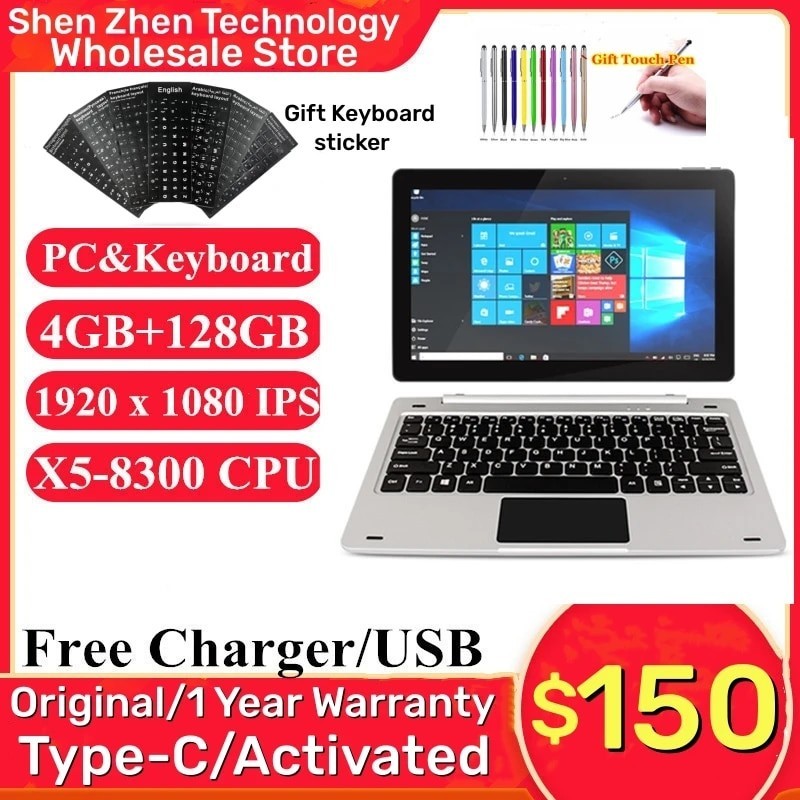 Big Sales 4GB+128GB 11.6'' Windows 10 Tablet PC NC01 With Pin Docking ...