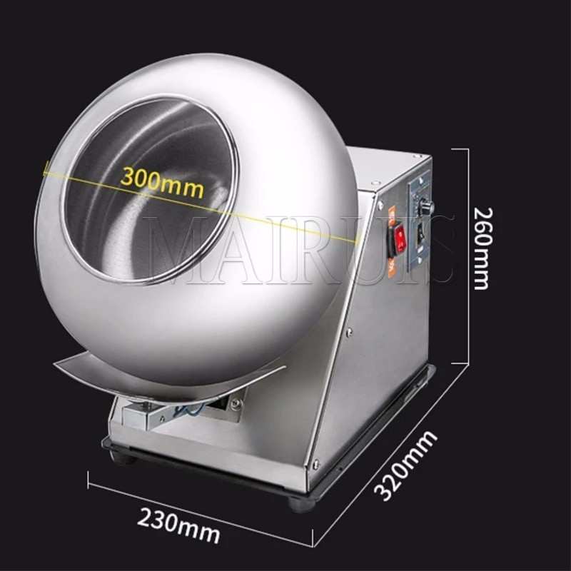 Chocolate Sugar Coasting Machine 30cm Roller Commercial Small Candy ...