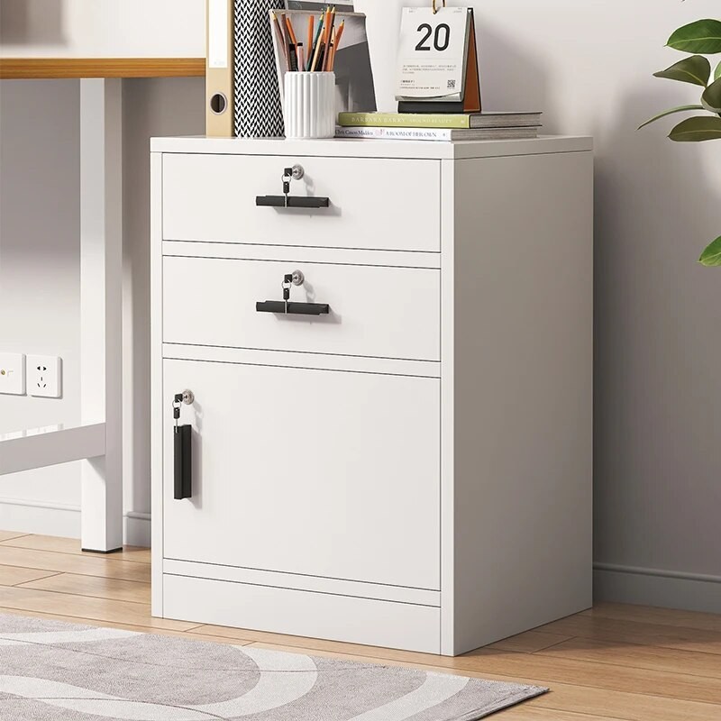 File office desk chest of drawers wooden lockers floor storage lock ...