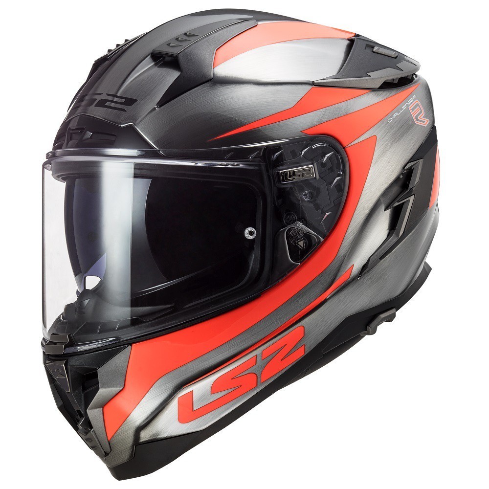 LS2 Motorcycle Full Face Helmet FF327 Challenger Cannon Graphics ...