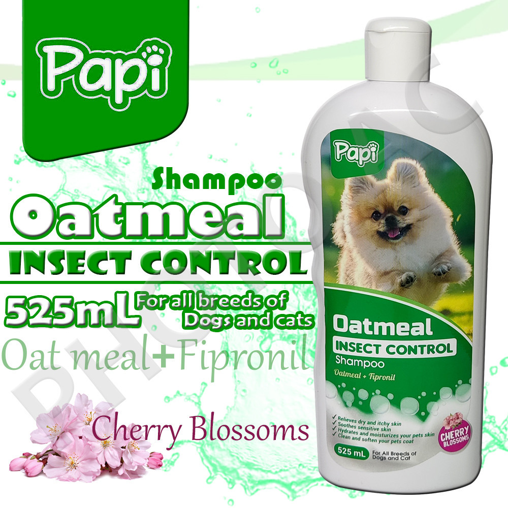 Papi and Insect Cats525mL all Control Breeds Shampoo Dogs Oatmeal For ...