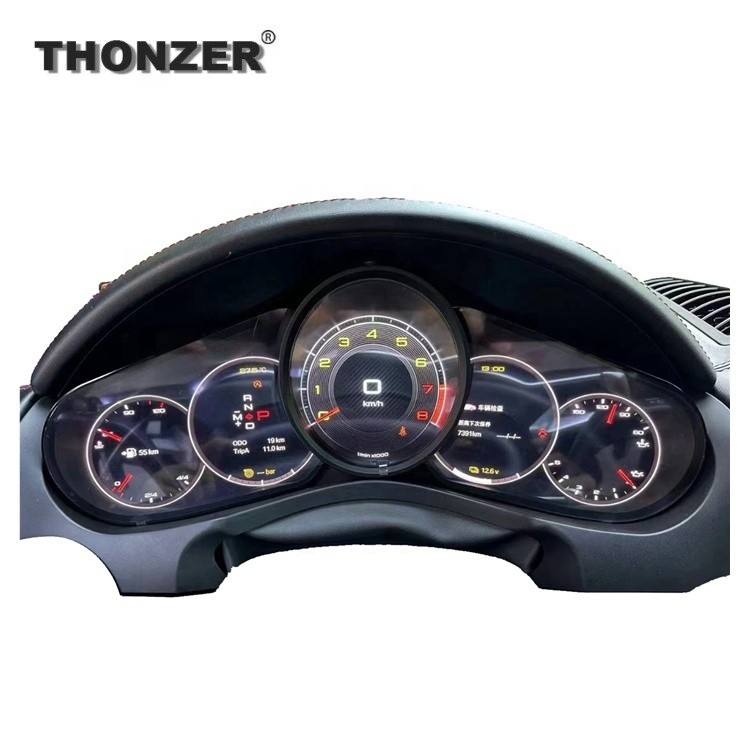 Car Auto Meter Speedometer LCD Dashboard Instrument Cluster for Porsche ...