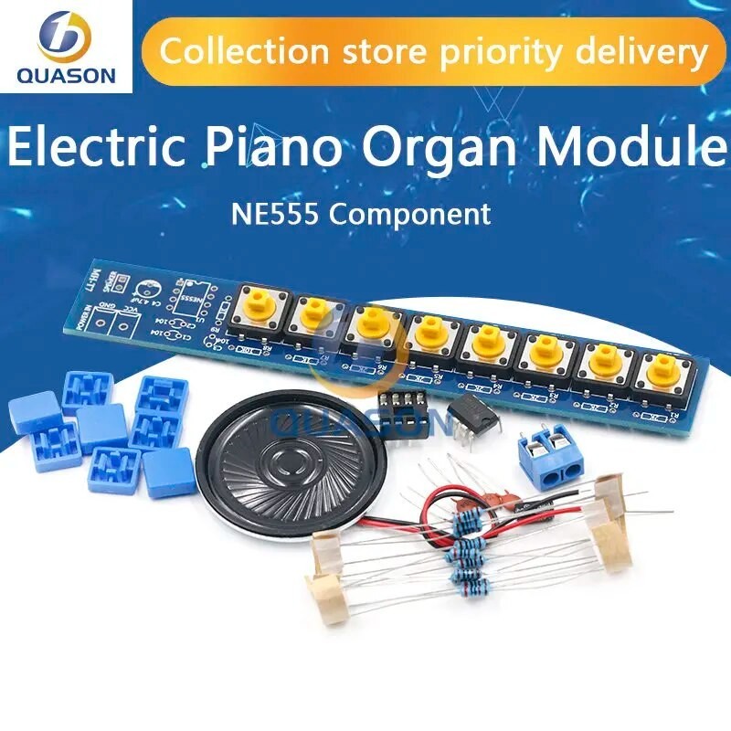 1set DIY Kit NE555 Component Electronics Electric Piano Organ Module ...