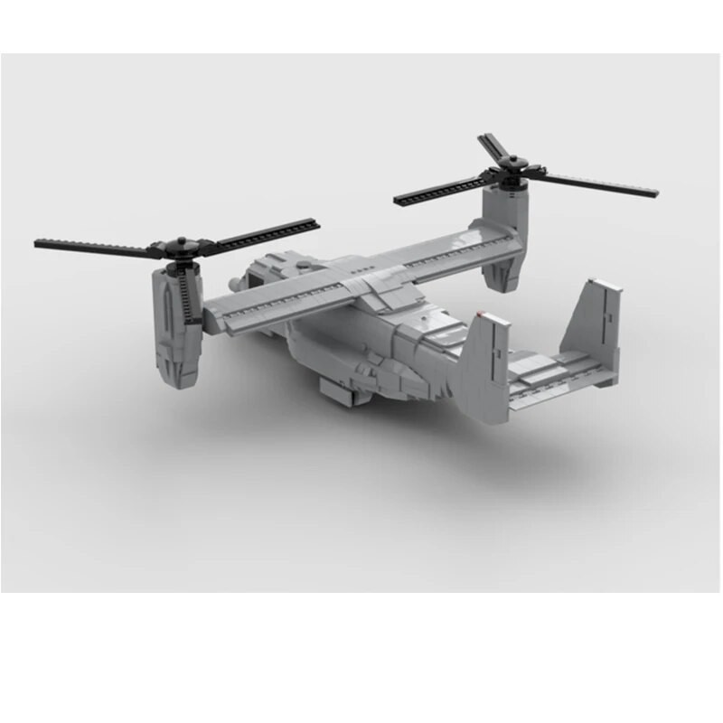 84L MOC WW2 Military Series V-22 Osprey Transport Plane DIY Bricks ...
