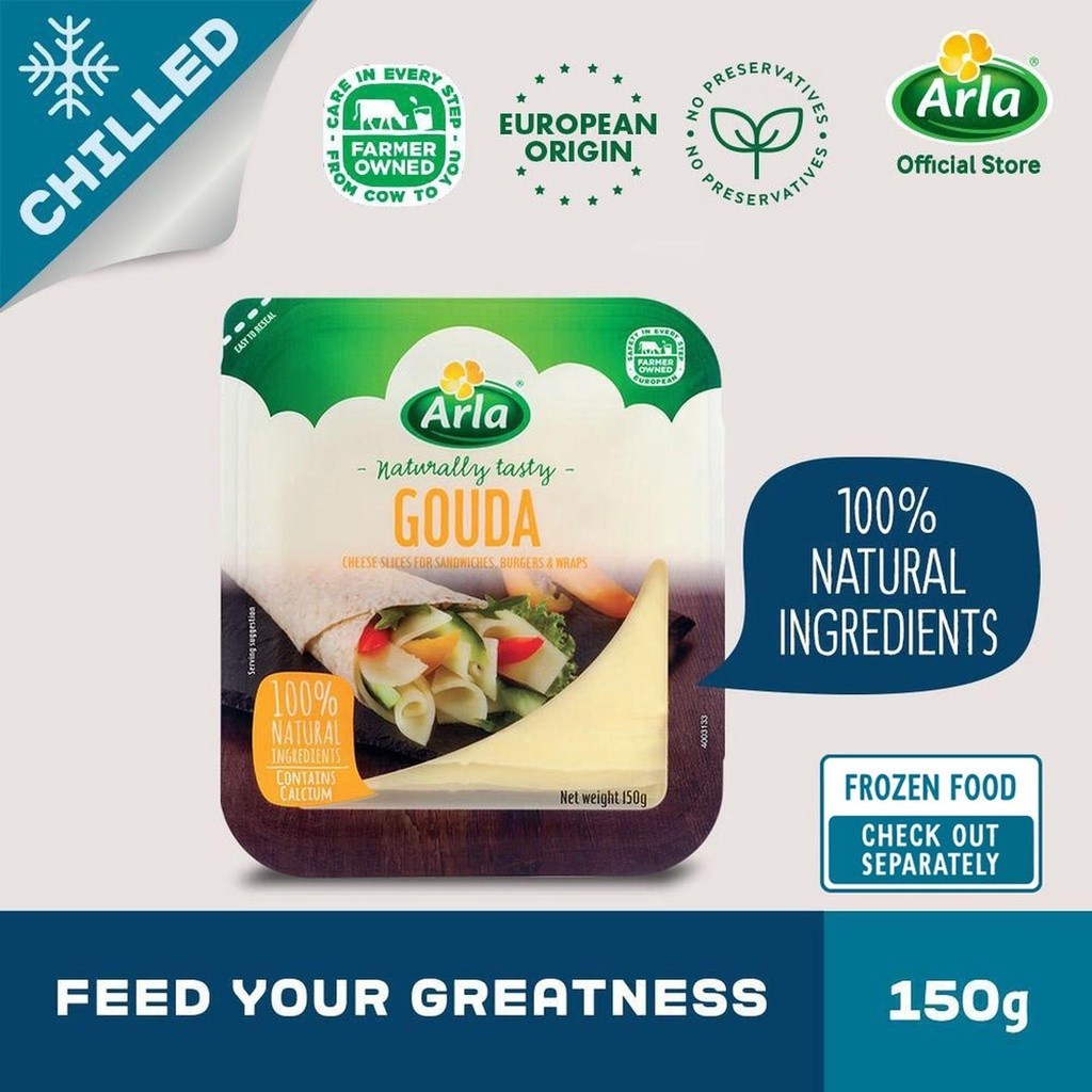 Arla Natural Gouda Slices 150g | Shopee Philippines
