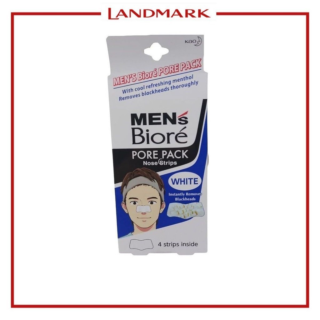 Biore Pore Pack Men 4 Strips | Shopee Philippines