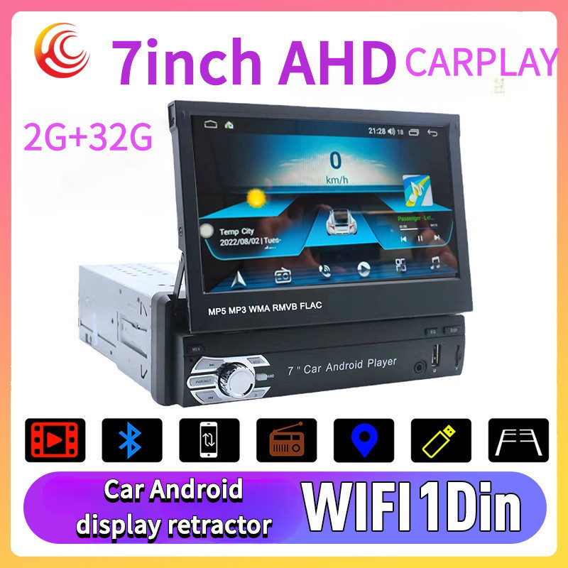 7 inch Android mp5 display screen WiFi telescopic monitor GPS ...