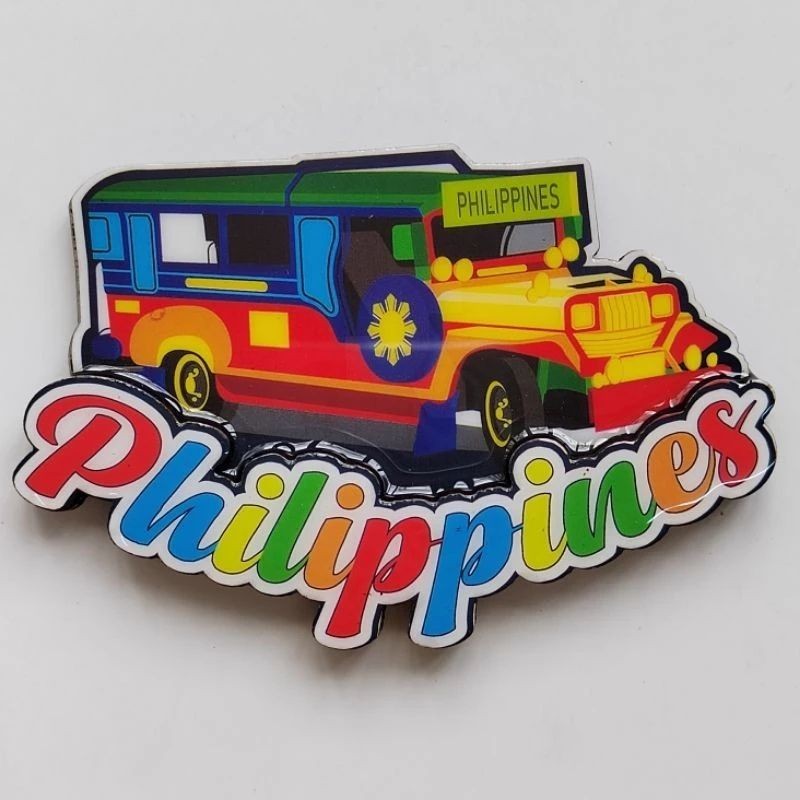 PHILIPPINES Wooden 2D Fridge Magnet Embossed Ref Magnet Souvenirs ...