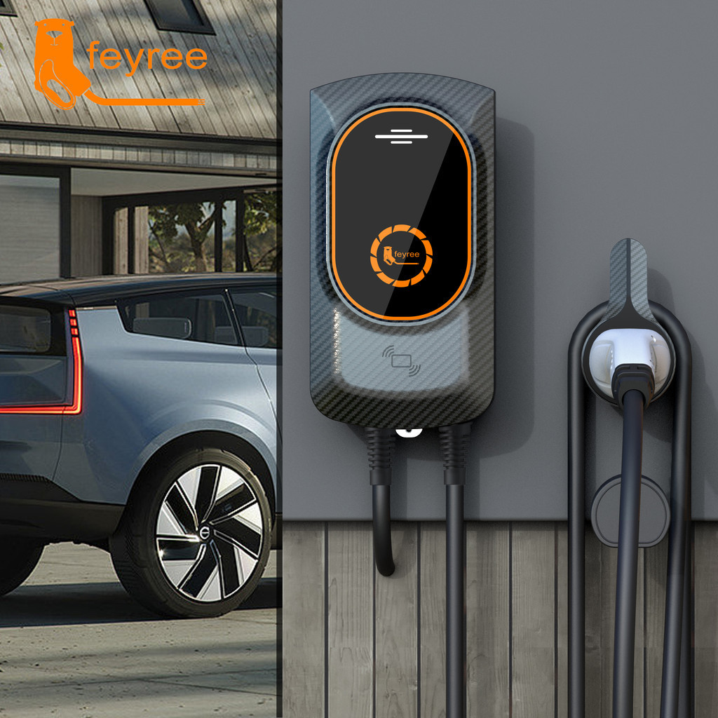 Type 2 Wall Mounted Electric Car Charge Cable EV Charging Station 7kw ...