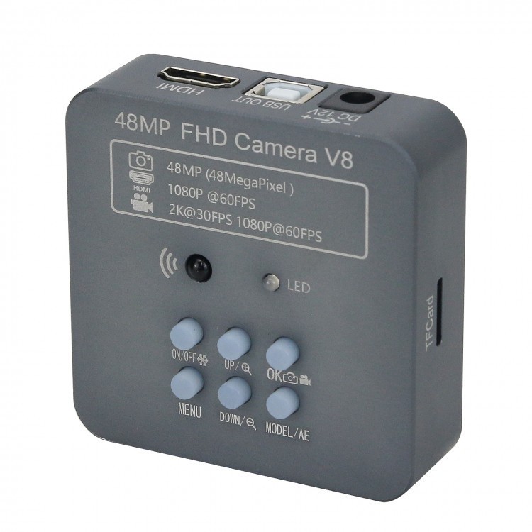 48MP V8 2K 1080P FHD C Mount USB Microscope Digital Industrial Camera ...