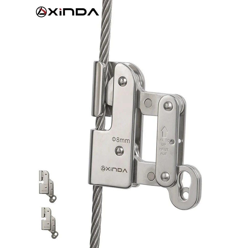 Xinda 8mm 10mm Steel Cable Fall Arrester Work At Height Rope Grab For ...