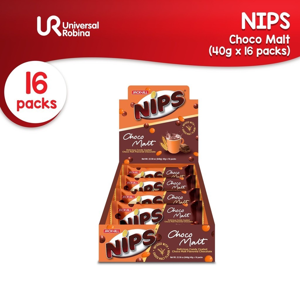 Nips Choco Malt (40g x 16 packs) | Shopee Philippines