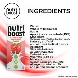 Nutriboost Strawberry Flavoured Drink with Milk 200mL - Pack of 12 ...