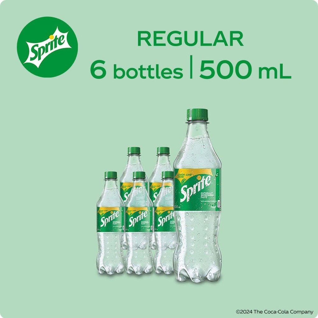 Sprite Regular 500mL - Pack of 6 | Shopee Philippines