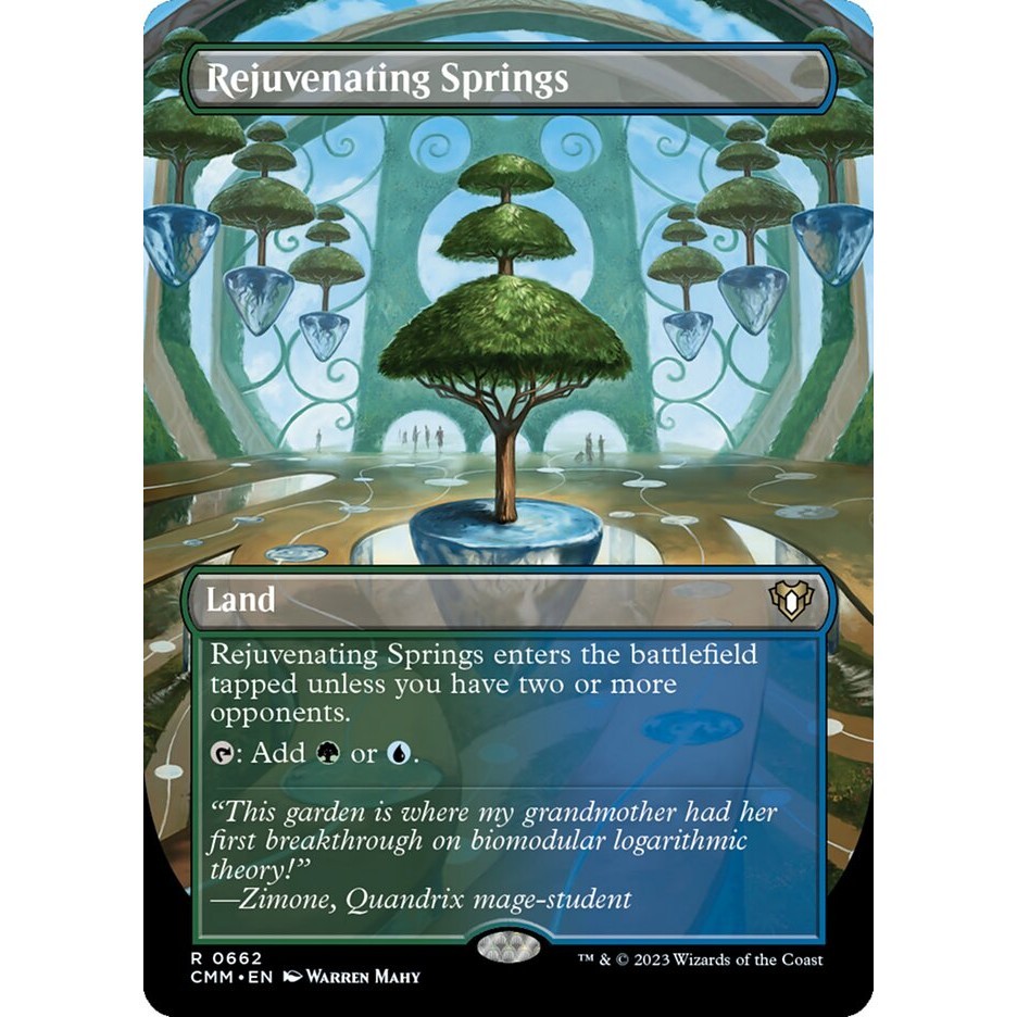 MTG Rejuvenating Springs (Borderless) - Commander Masters (CMM) Mint ...