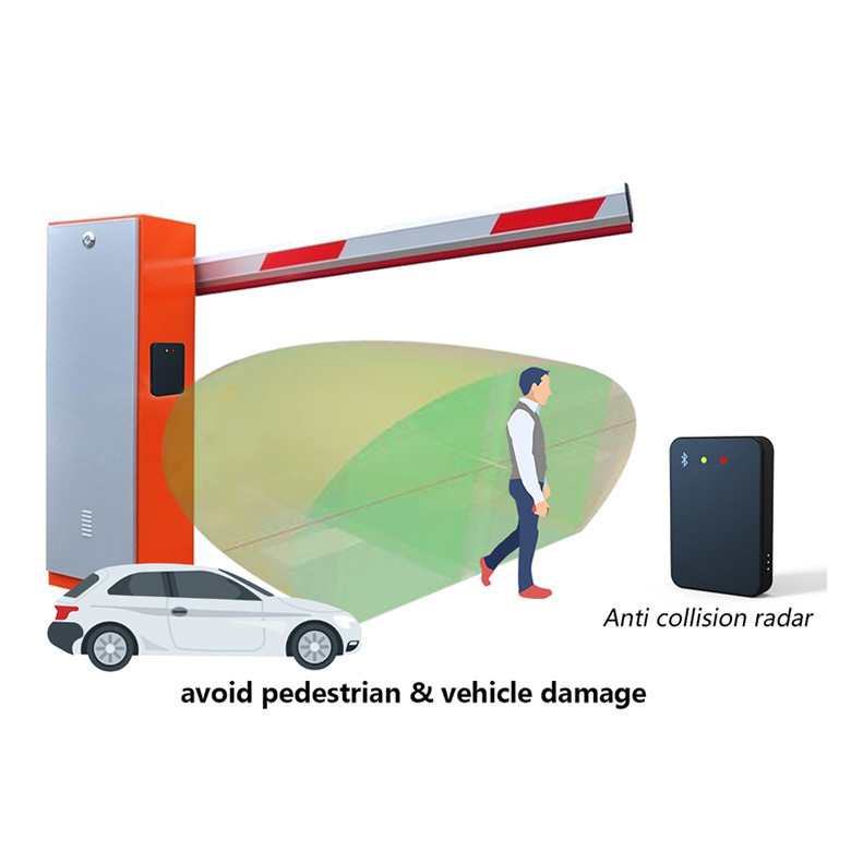 Portable parking barrier boom gate control radar sensor infrared loop ...