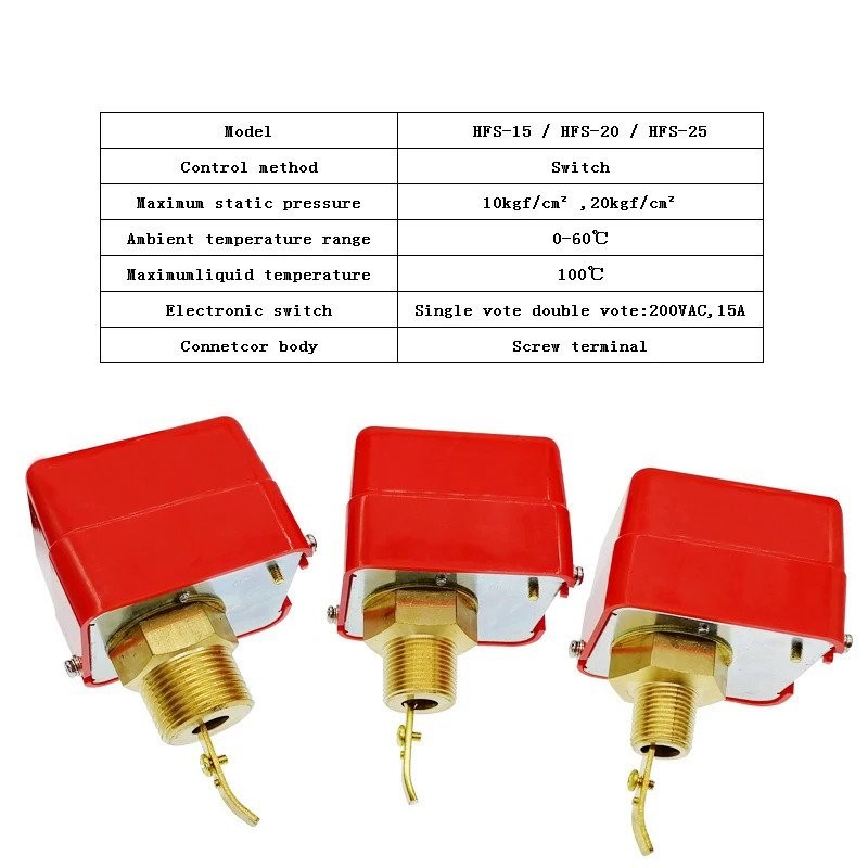 Paddle Water Pump Flow Switch Water flow switch HFS-25 HFS-20 HFS-15 1 ...