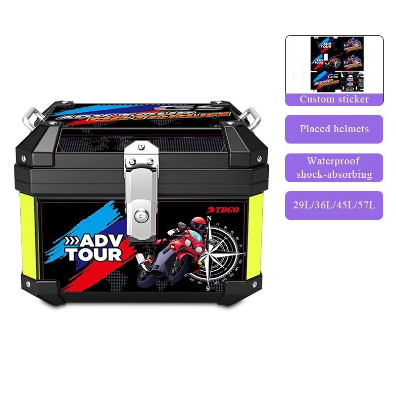 SABI Factory Direct Sales Custom Sticker 45L Motorcycle Tail Boxes Top ...