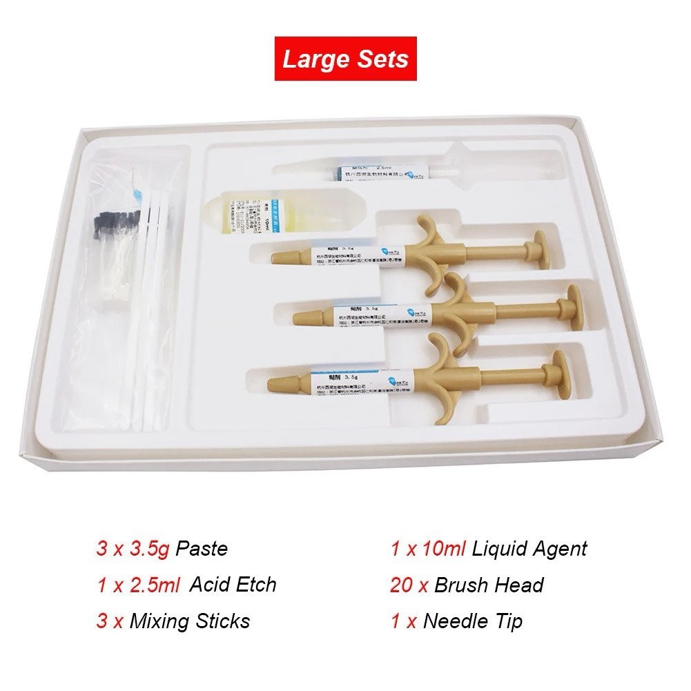 Pro Dental Bracket Adhesive Set Orthodontic Teeth Enamel Bonding Glue ...