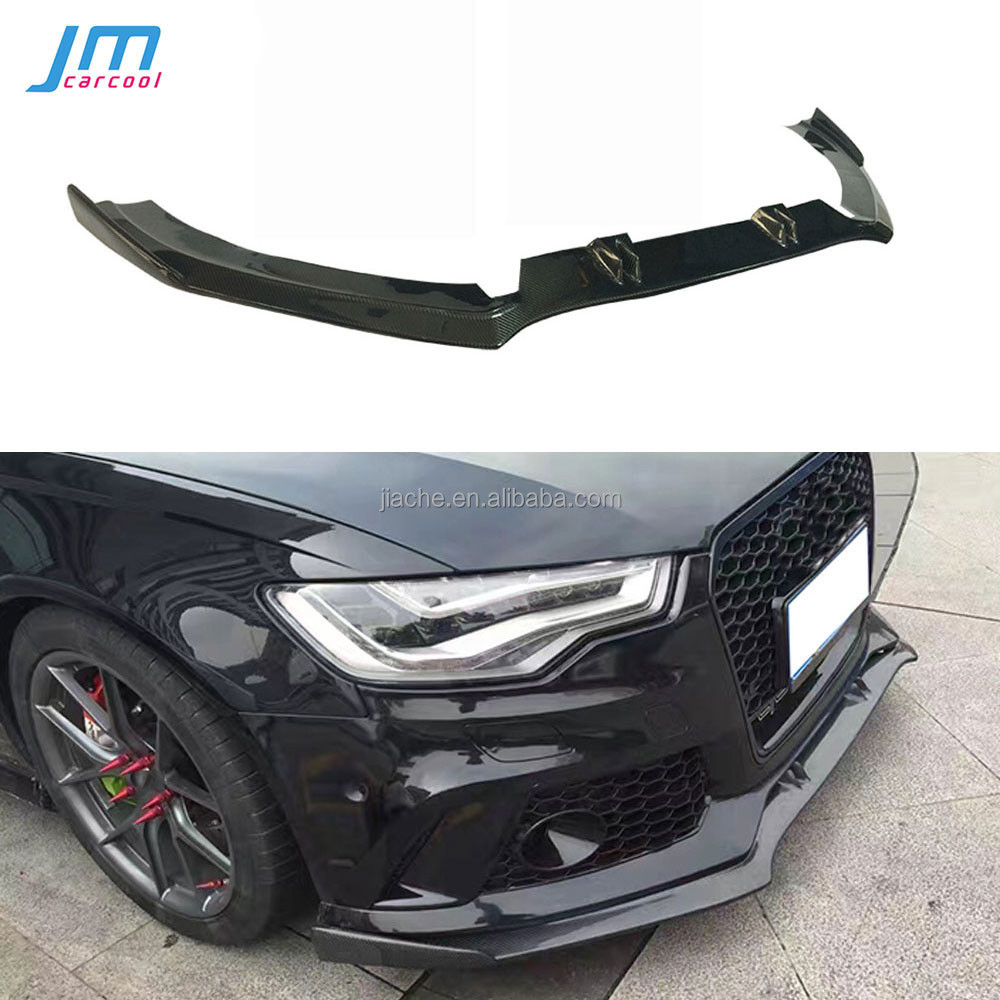 Carbon Fiber Front Lip Spoiler Bodykit For Audi A6 RS6 Sedan 2012-2016 ...