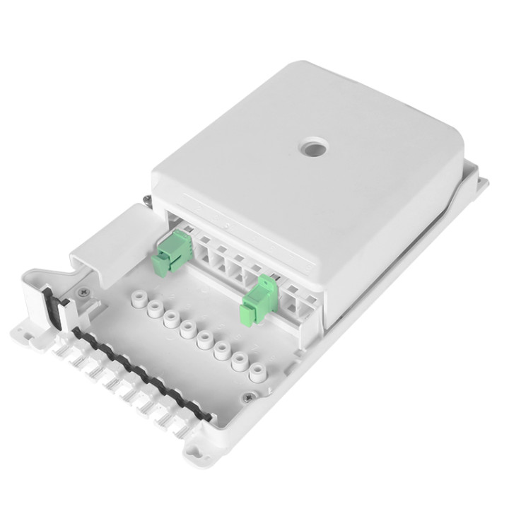 indoor 1x8 FTTH fiber optical cable 8 core distribution NAP CTO box ...
