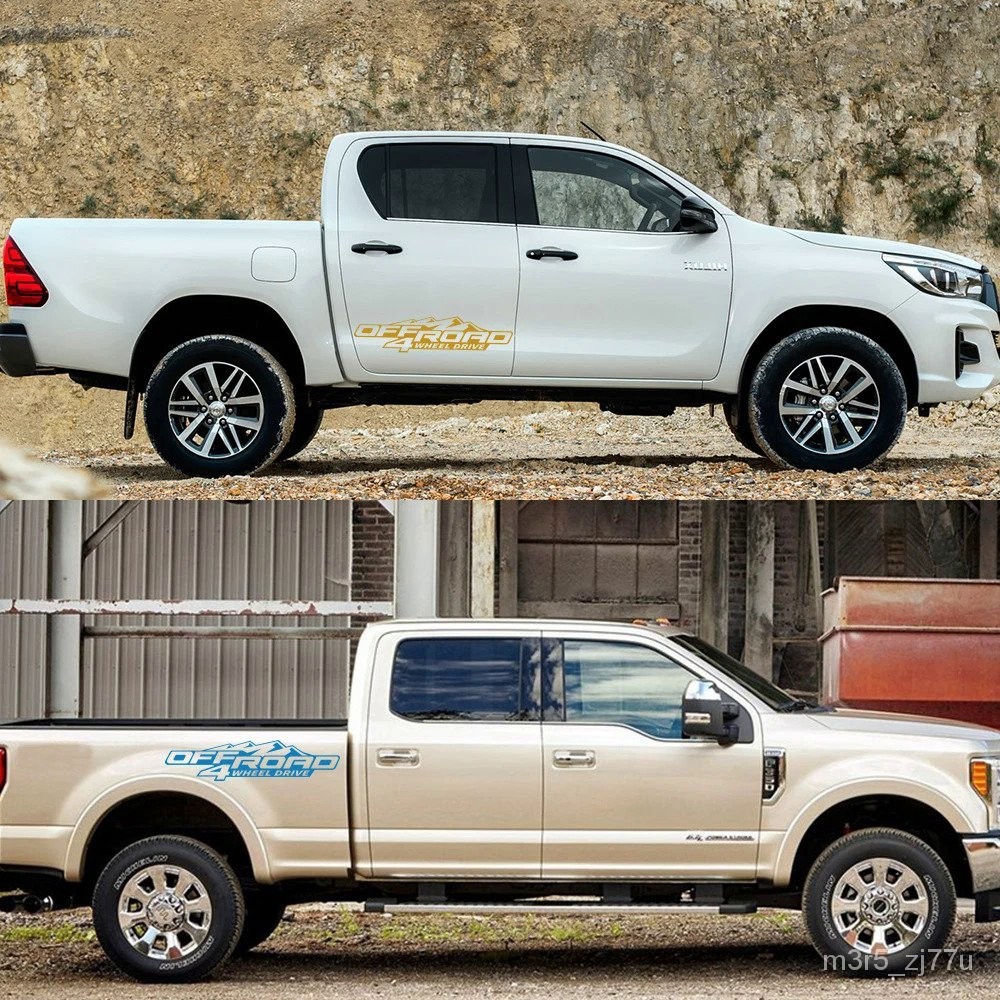 2Pcs DIY Car Stickers for Ford Ranger Raptor Isuzu Dma Nissan NAVARA ...