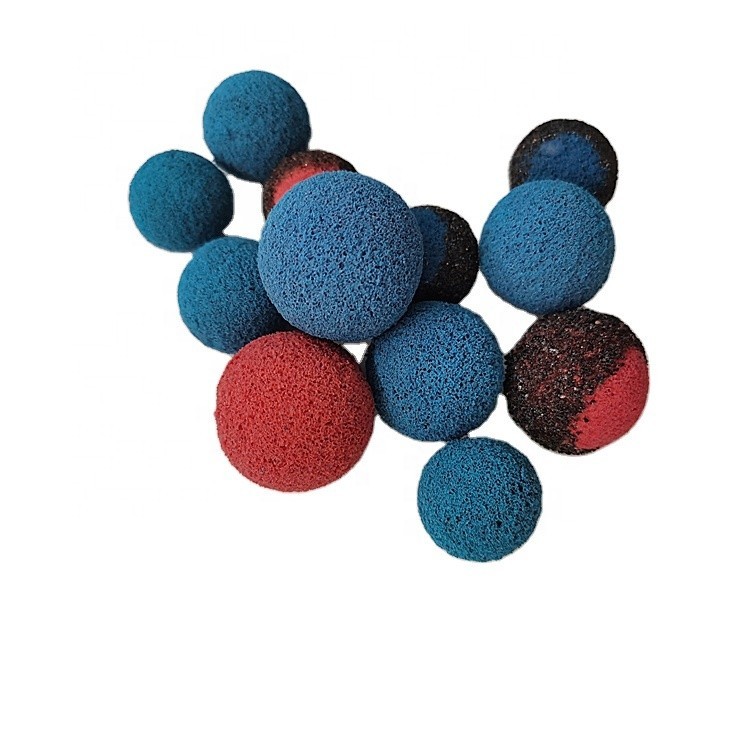condenser tube cleaning ball rubber ball for pipe cleaning sponge ...