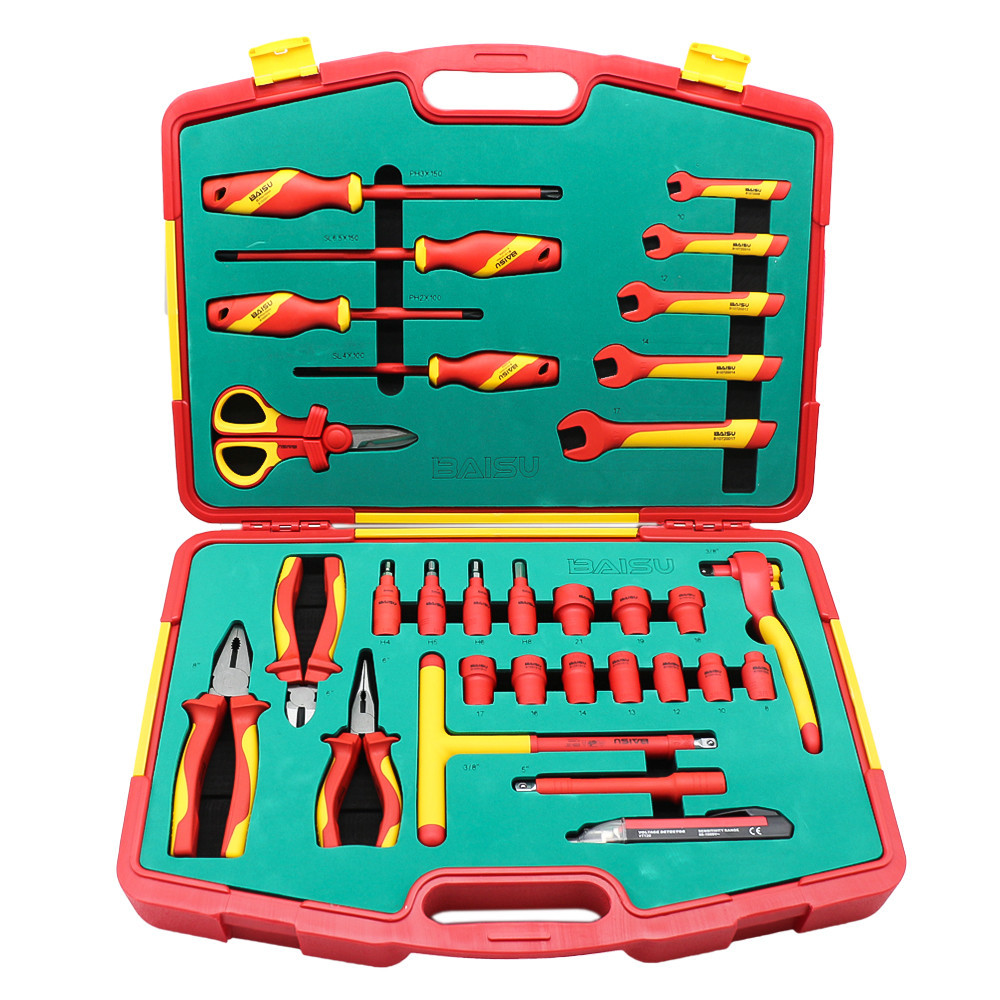 32PCS 1000V insulated tools manual insulated tools kit VDE insulated ...
