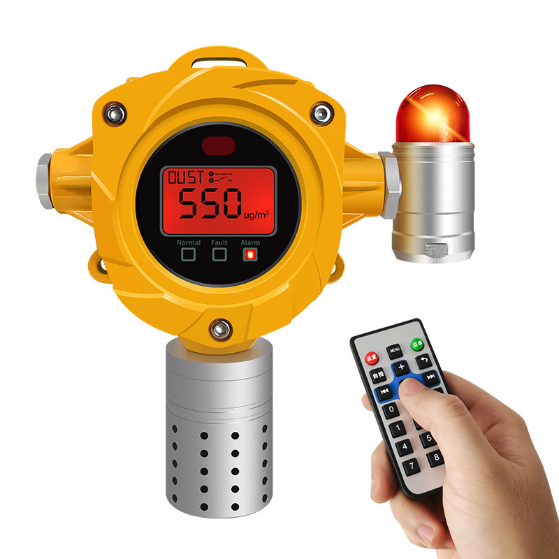 Wall-mounted Fixed PM2.5 PM10 Dust Detector Real-time Air Quality Monitor Industrial Dust ...