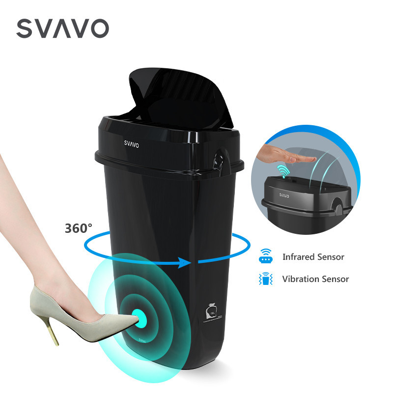 SVAVO Cheap price Bathroom Wall mounted Smart Sensor 12L Waste Bin ...