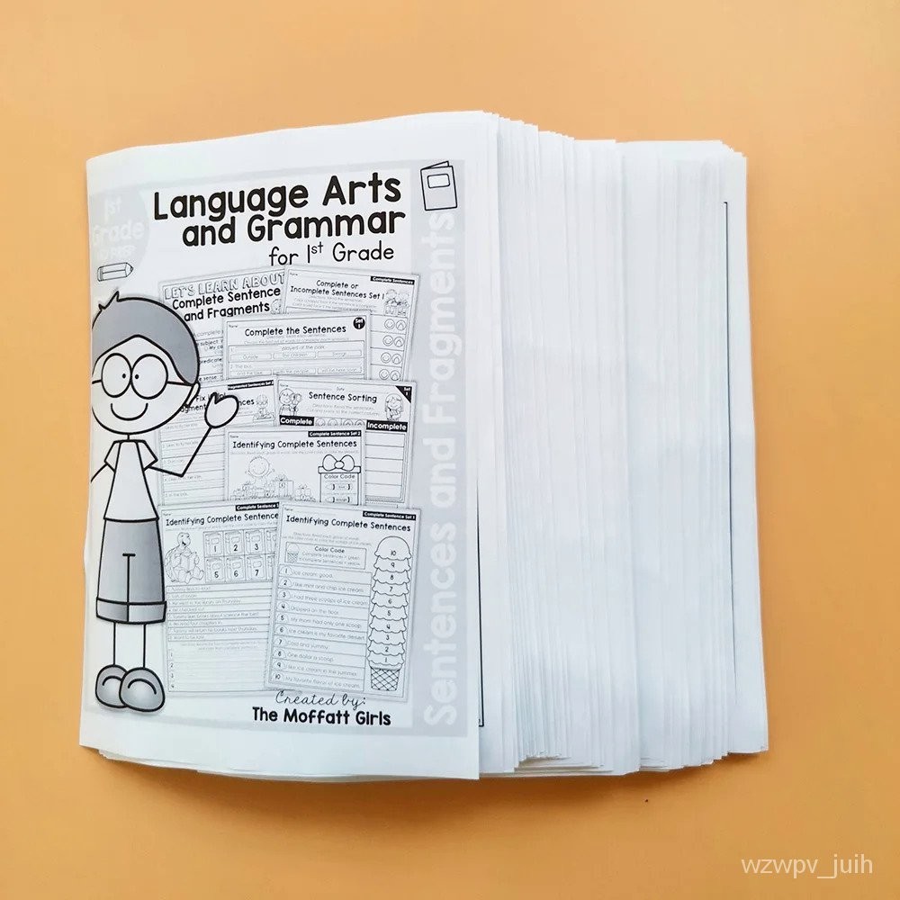 1st Grade Language Arts and Grammar MEGA Bundle Wooksheet Children ...