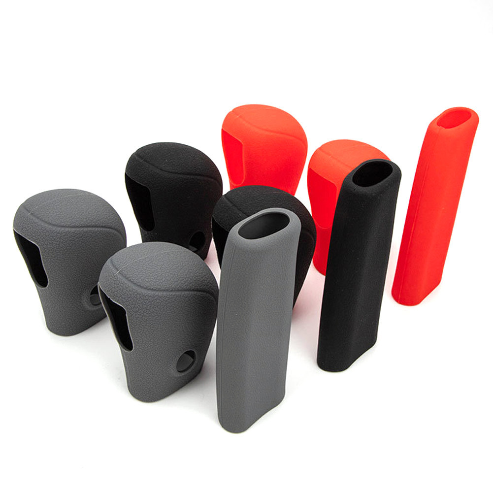 ☂Silicone Car Case Gear Head Shift Collars Shift Knob Grips Cover Shift ...